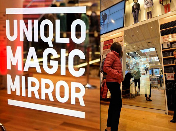 UNIQLO Magic Mirror : 1er Miroir à Réalité Augmentée - MaxiTendance