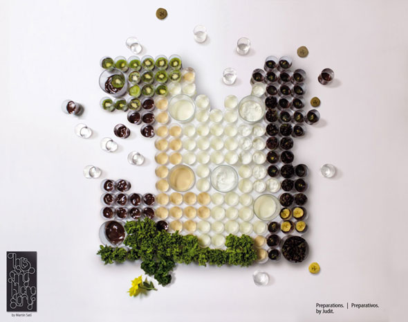 Michael Jackson par Martin Sati : Portrait fait de Verres Fruits et ...