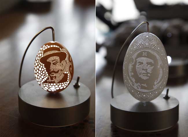 Franc Grom, l'Art Lumineux de Sculpter les Oeufs - MaxiTendance