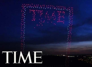 958 Drones pour une Couverture Aérienne du Time Magazine - MaxiTendance