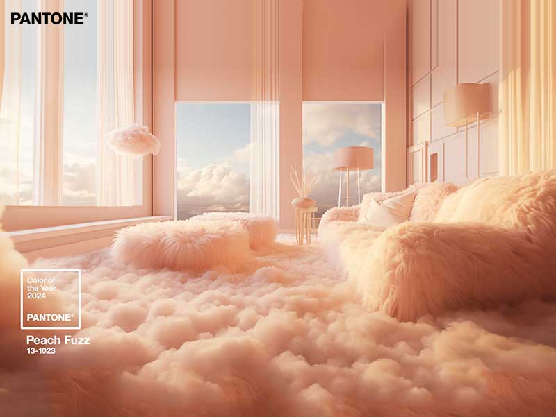 Pantone Peach Fuzz, Une Couleur Pêche pour l'Année 2024 - MaxiTendance