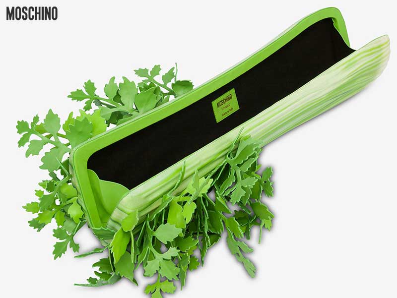 Moschino Celery Bag, Sac de Luxe en Forme de Céleri - MaxiTendance
