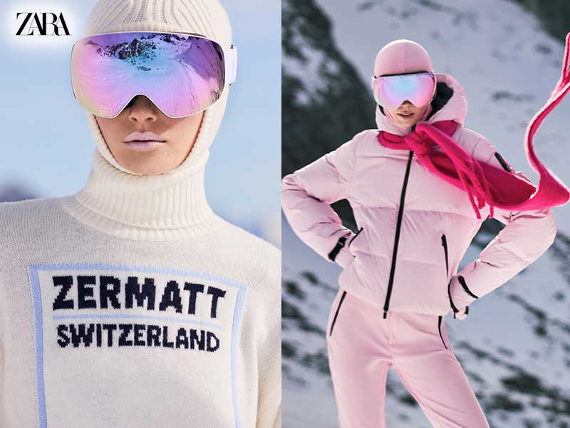 Campagne Zara Femme Collection Ski Hiver 2024 2025 - MaxiTendance