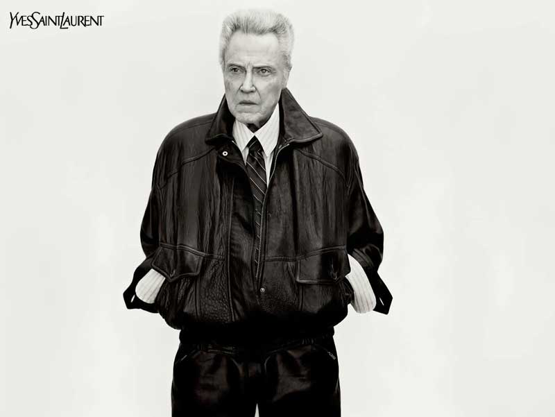Christopher Walken l'Homme Saint Laurent de l'Hiver 2025 - MaxiTendance
