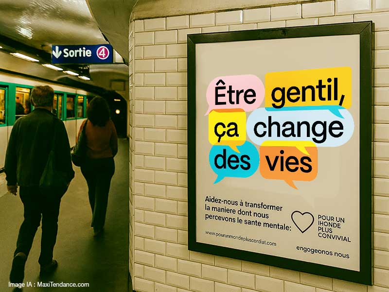 Être Gentil, ça Change des Vies, Campagne de Cause Nationale - MaxiTendance